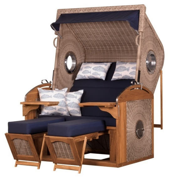 deVries PURE Sailor XL: Der Strandkorb mit Weit- & Durchblick!
