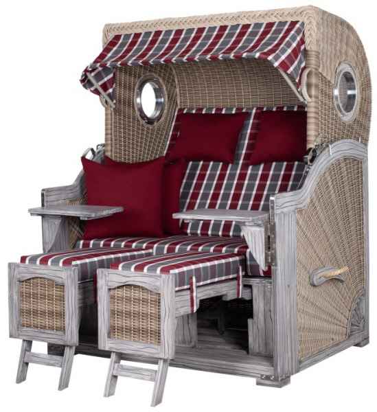 Strandkorb PURE Seemöwe XL Geflecht White Kubu 230 kaufen