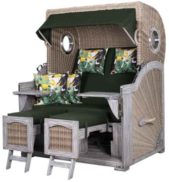 Strandkorb PURE Seemöwe XL Geflecht White Kubu 244 kaufen