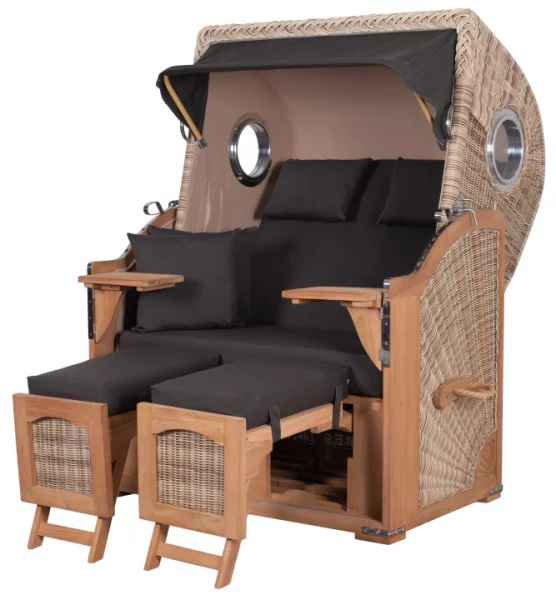 Strandkorb Düne Teak Shell 2-Sitzer Stoff 548 kaufen | Strandkorb & Meer