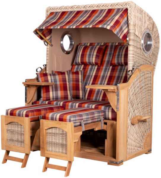 Strandkorb Düne Teak Shell 2-Sitzer Stoff 584 kaufen | Strandkorb & Meer